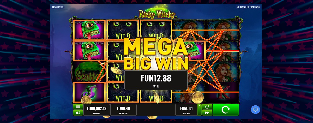 Bewitch the reels with the enchanting Richy Witchy slot game!