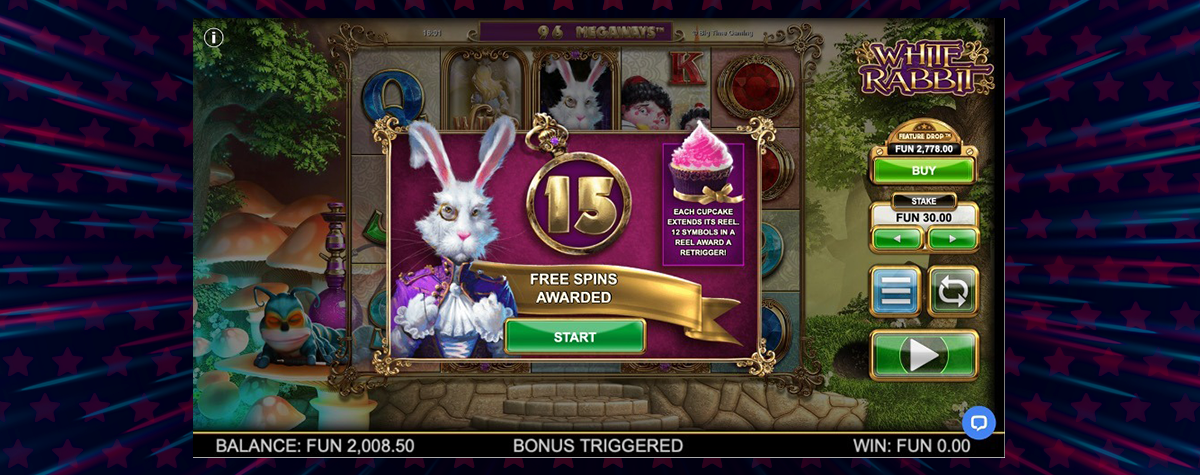 Head down the rabbit hole in White Rabbit Megaways slot!