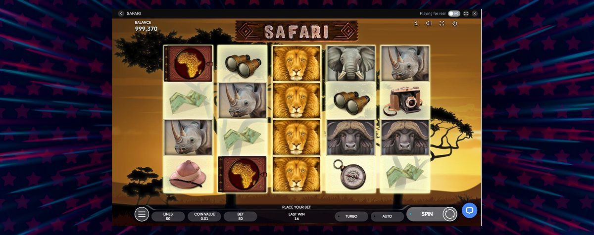 There’s wild wins waiting when you spin the reels on Safari slot!
