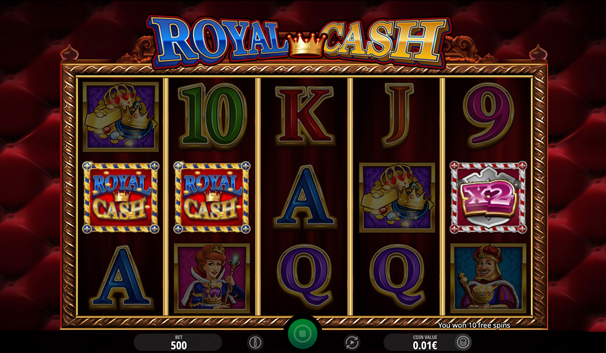 Get your hands on regal riches in Royal Cash slot!