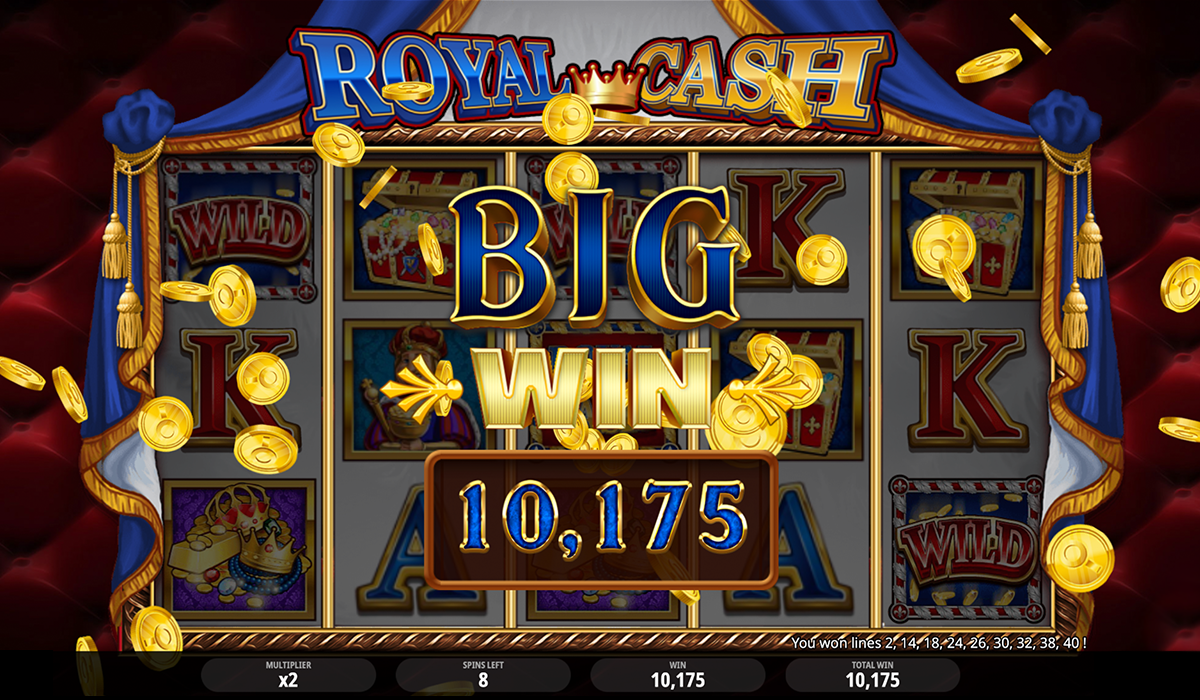Get your hands on regal riches in Royal Cash slot!