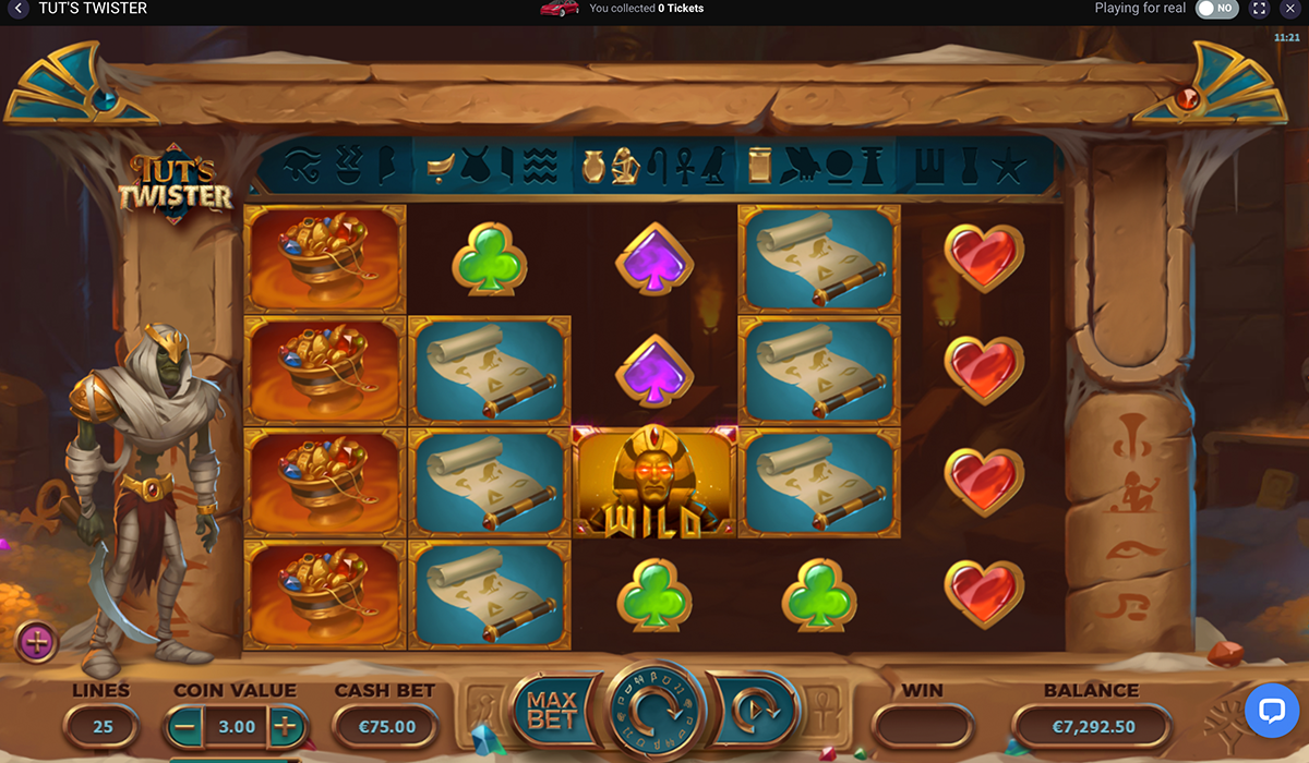Tut’s Twister slot brings new life to Ancient Egypt!
