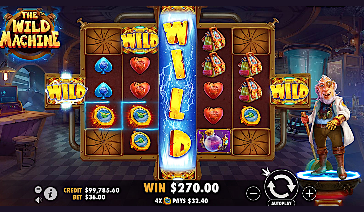 Electrify the reels for whopping wins in The Wild Machine slot!