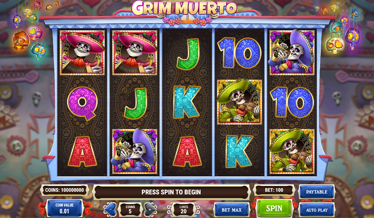 In Grim Muerto slot the bones know how to put on a show!