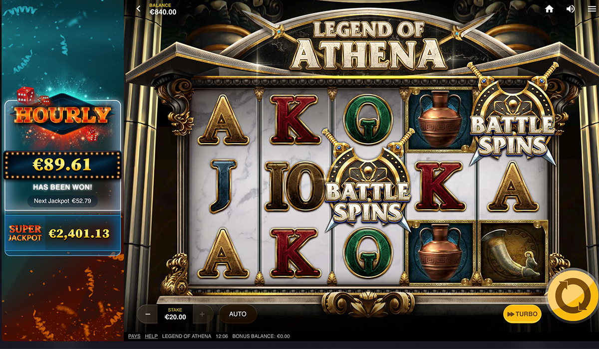 Legend of Athena – the slot that’s blessed by the gods!