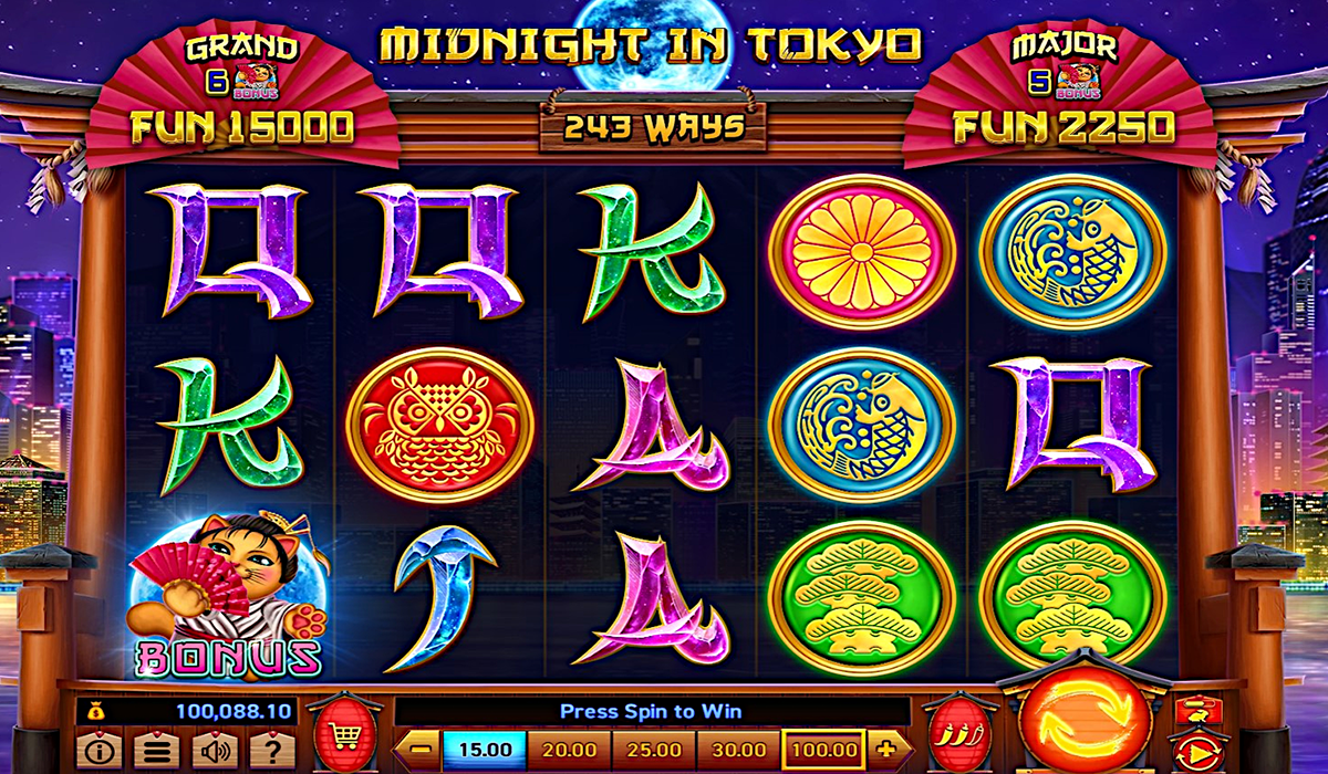 Strike it rich in the city of light with Midnight in Tokyo slot!