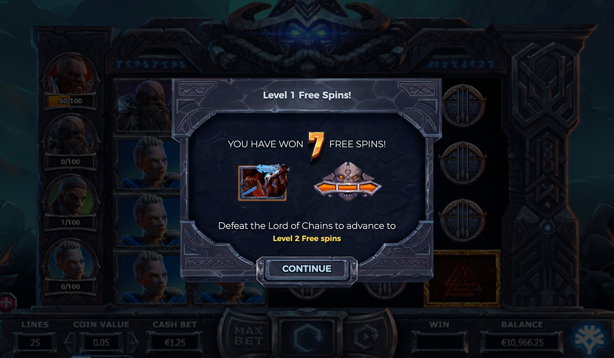 Take on the forces of evil in Vikings Go To Hell slot!