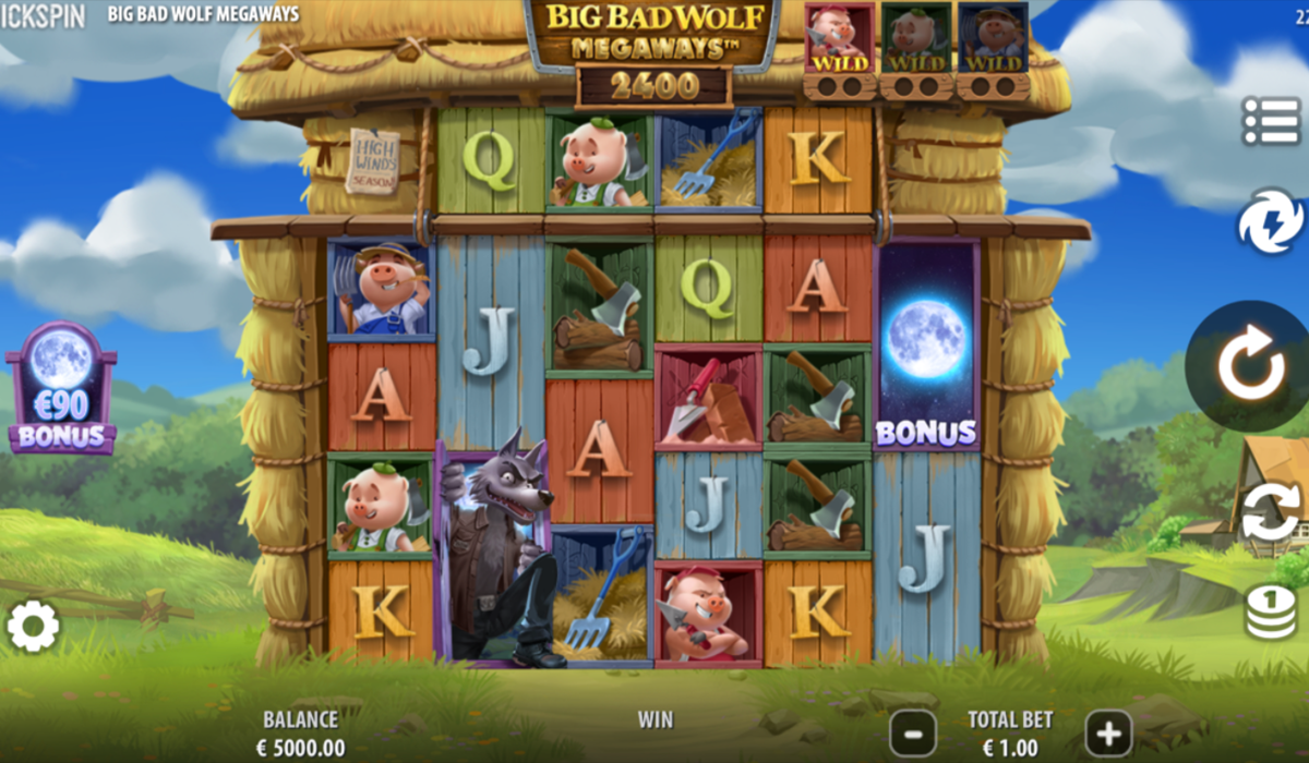 Huff, Puff and Blow Down Epic Wins in Big Bad Wolf Megaways Slot