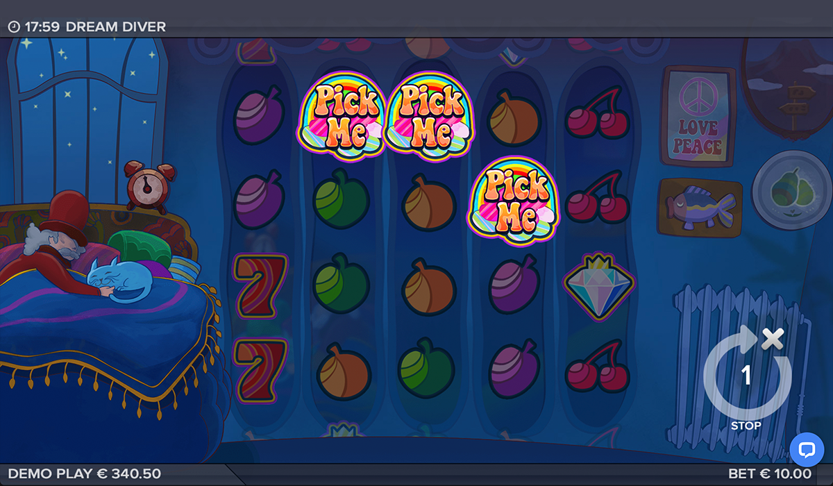 Spin for wins in the new Dream Diver slot