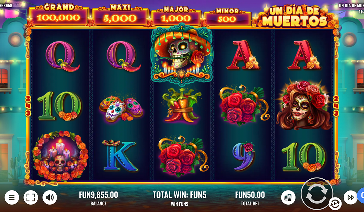 Un Dia De Muertos slot has a festival of features to celebrate