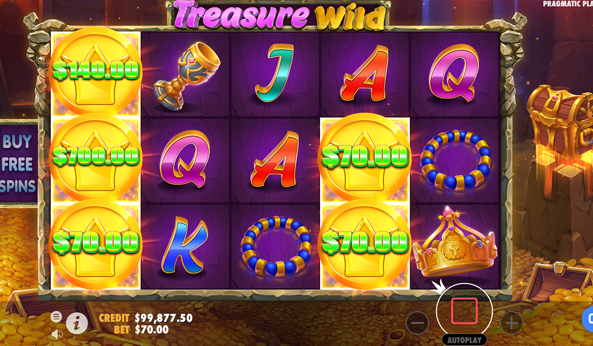 There is So Much Gold to Go Around in Treasure Wild Slot