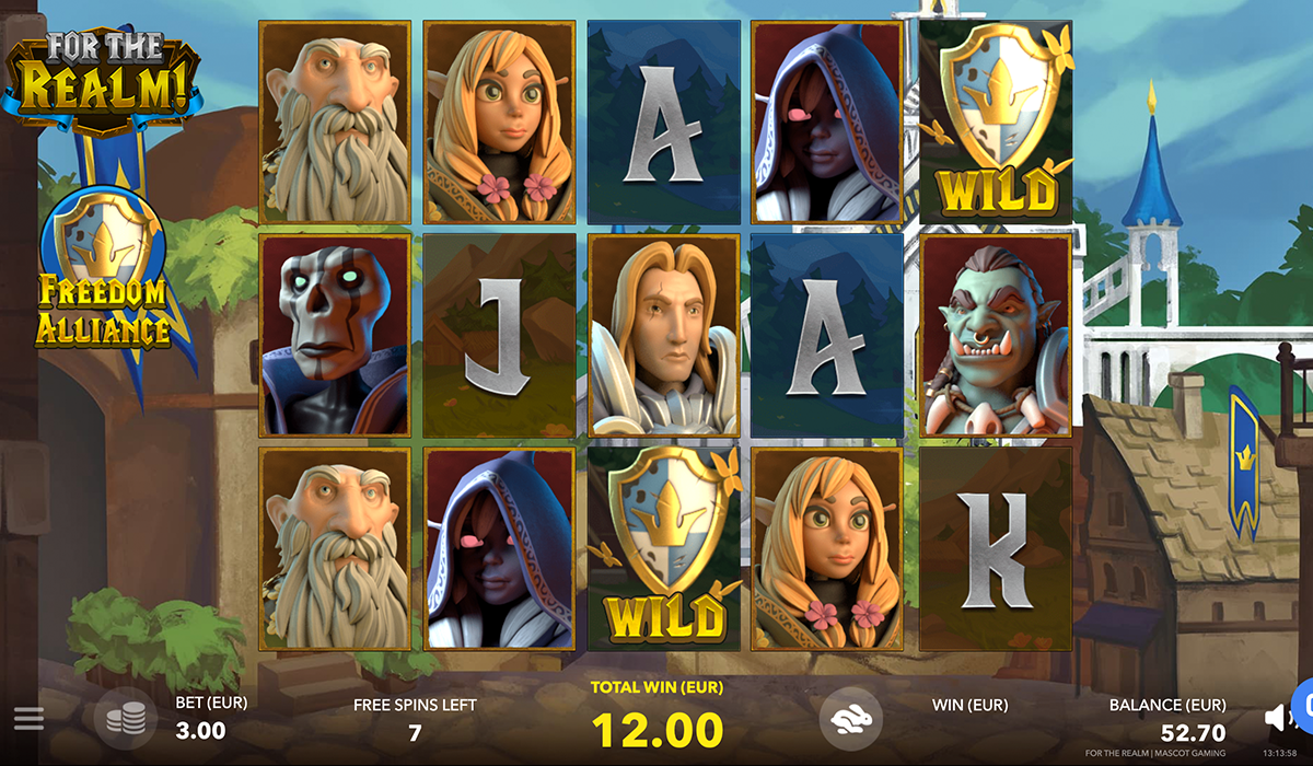 The Battle Begins in For the Realm! Slot