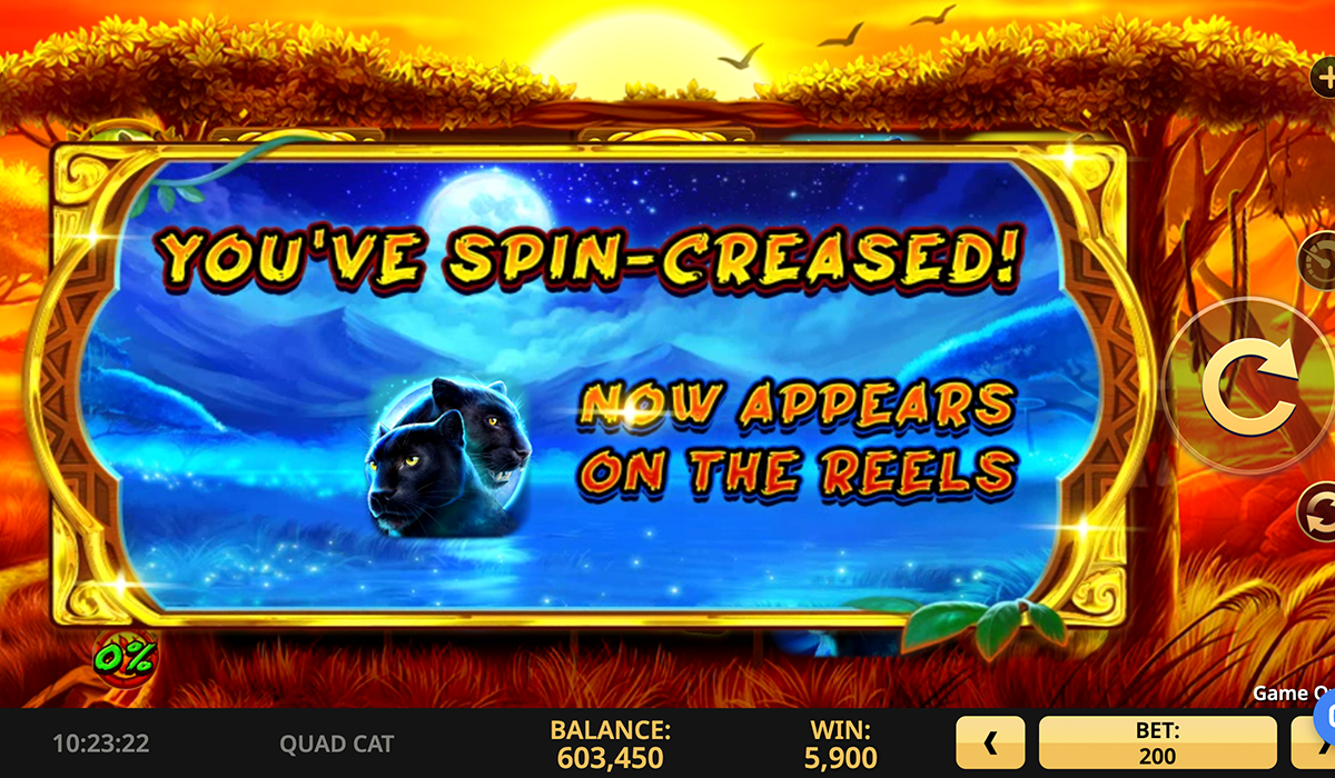 The Reels Are Roaring in Quad Cat Slot!