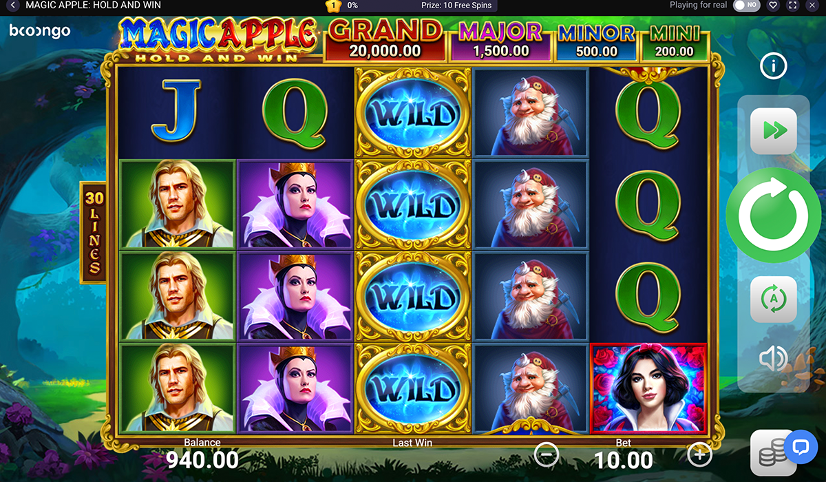 Take a Bite Out of Magic Apple: Hold and Win Slot