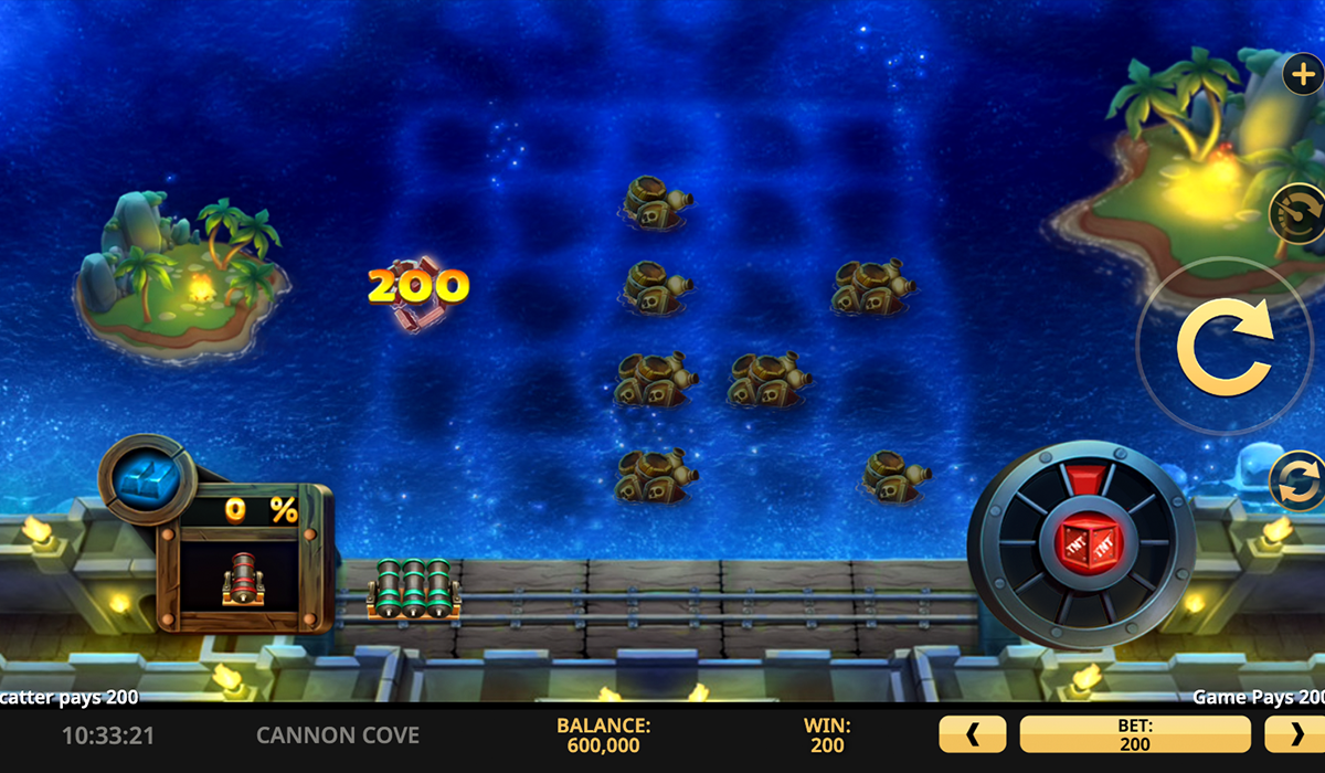 Battle Sea Monsters for Wins in Cannon Cove Slot
