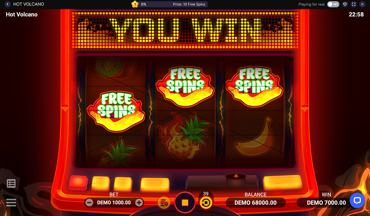 Do You See a Volcano in Hot Volcano Slot?