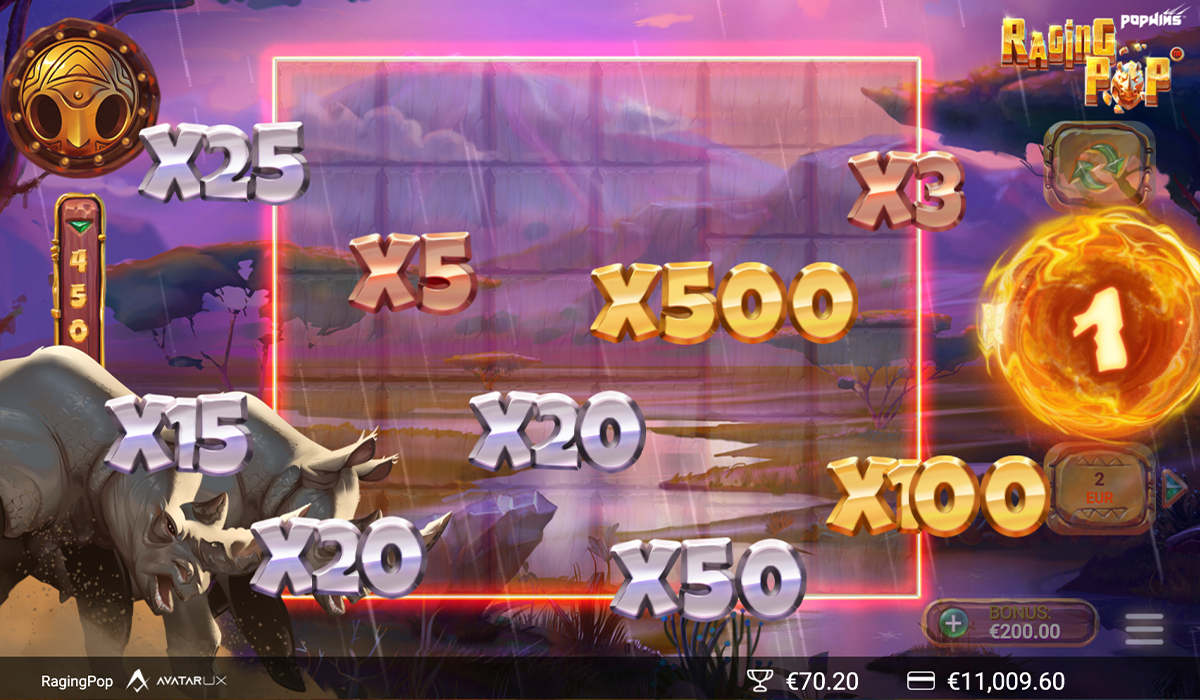 Walk on the Wild Side in RagingPop Slot