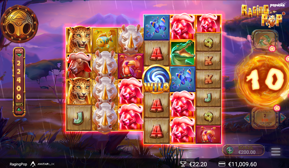 Walk on the Wild Side in RagingPop Slot