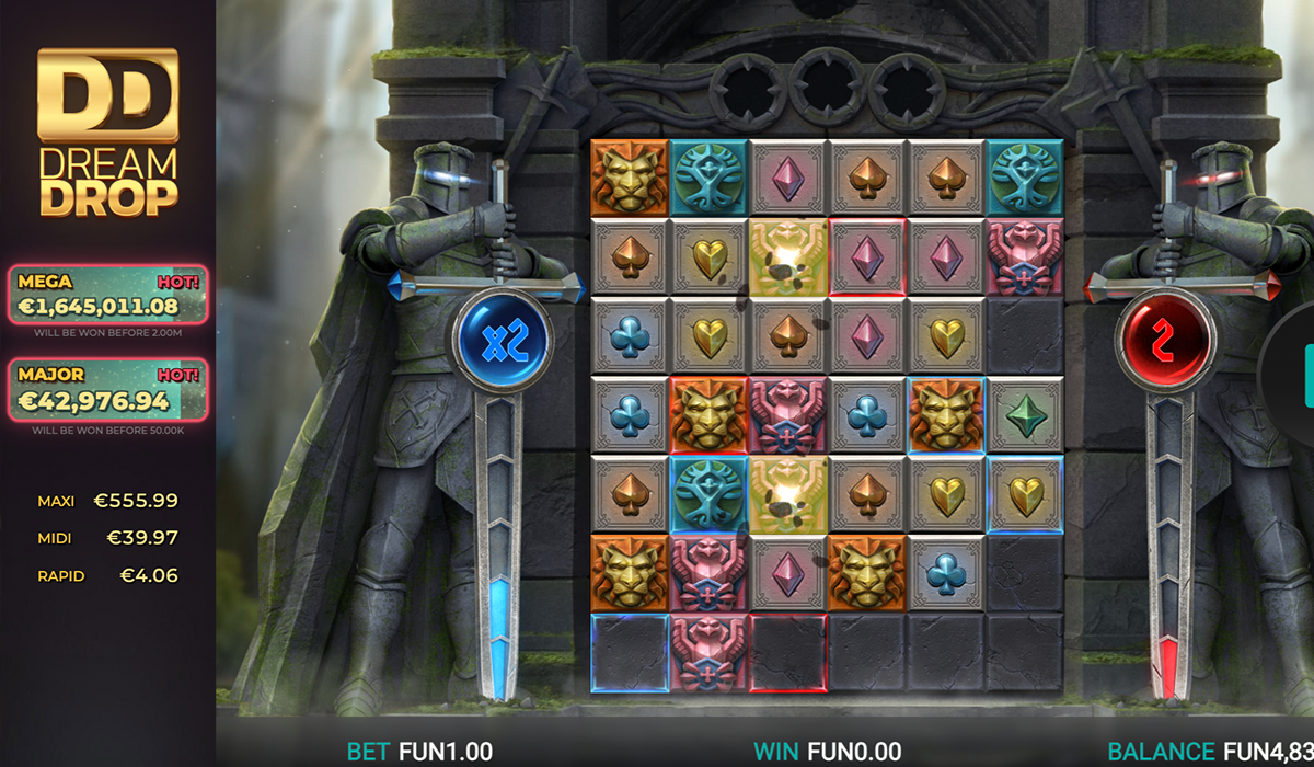 Fight for Fortune in Templar Tumble 2 Dream Drop Slot