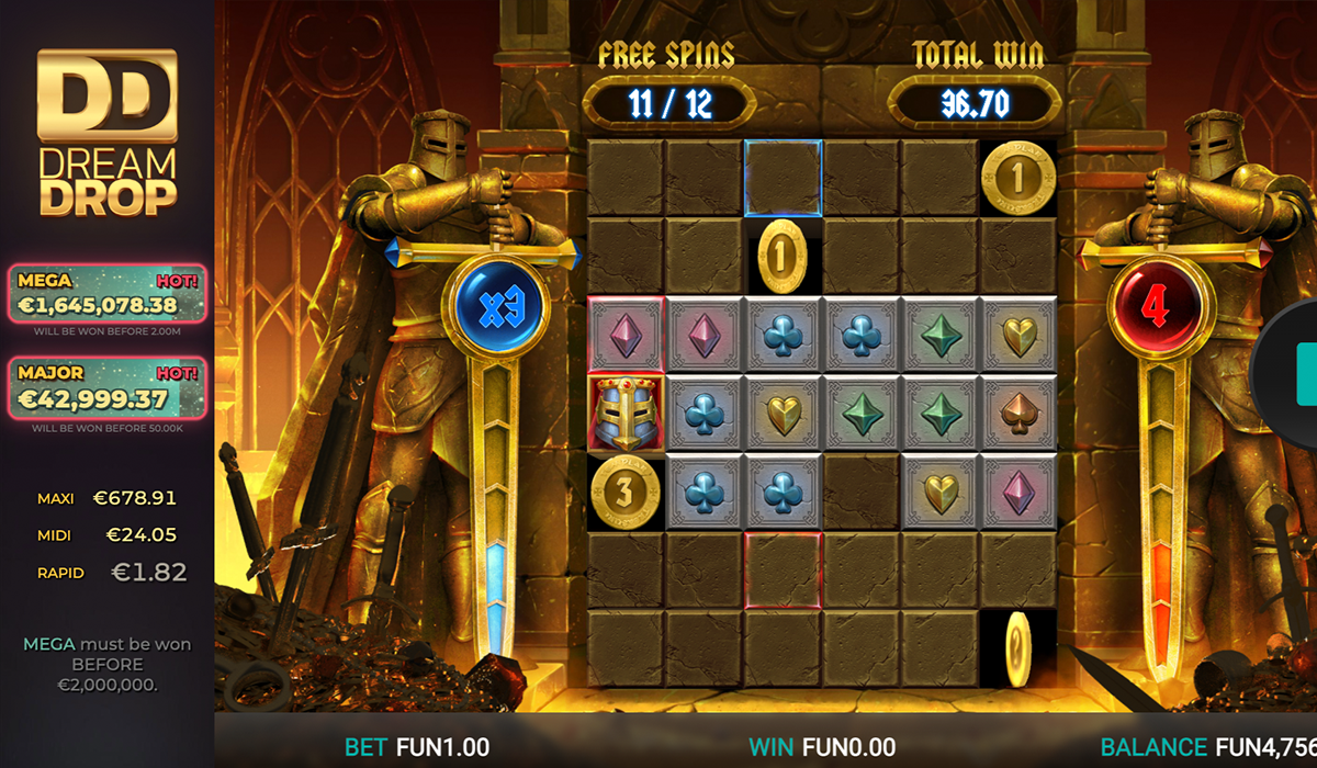 Fight for Fortune in Templar Tumble 2 Dream Drop Slot