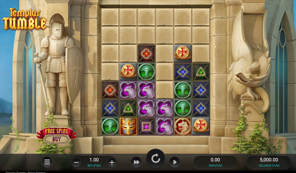 Fight for Fortune in Templar Tumble 2 Dream Drop Slot