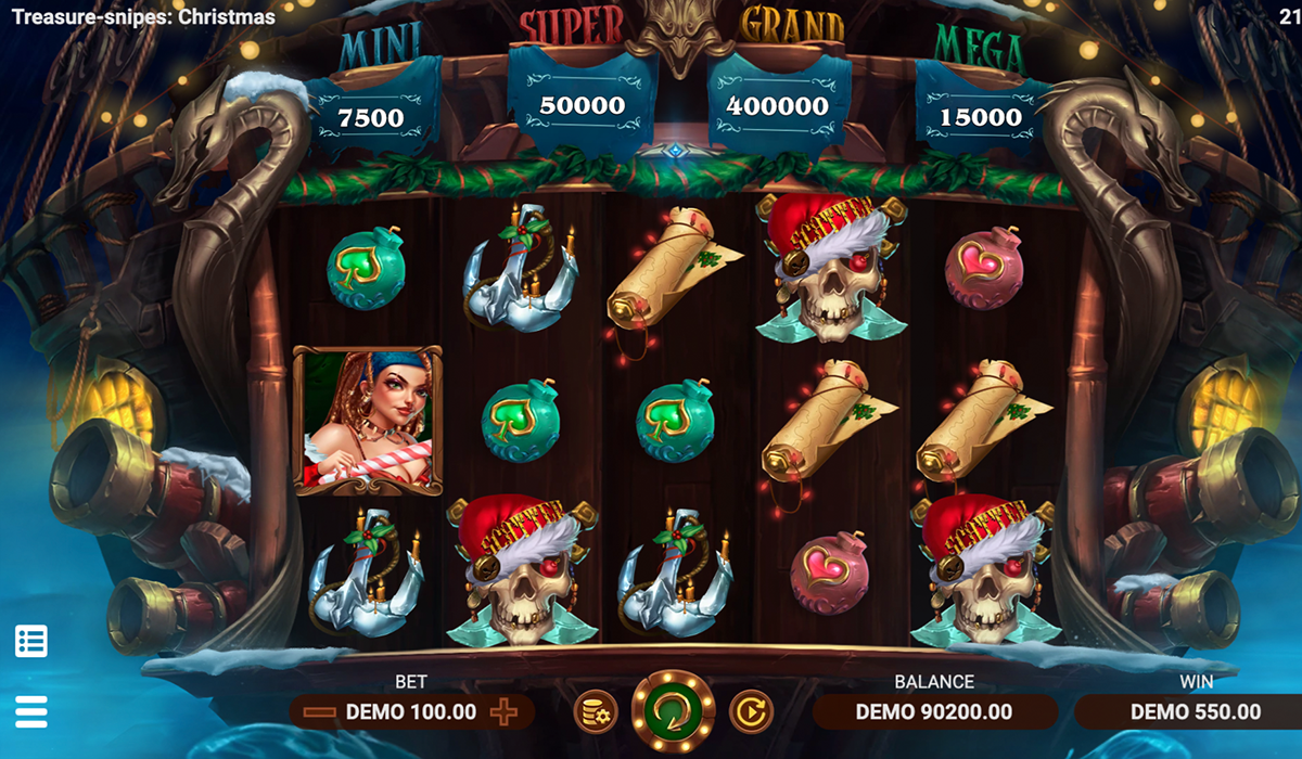 Treasure-Snipes: Christmas Slot is a Festive Pirate Adventure