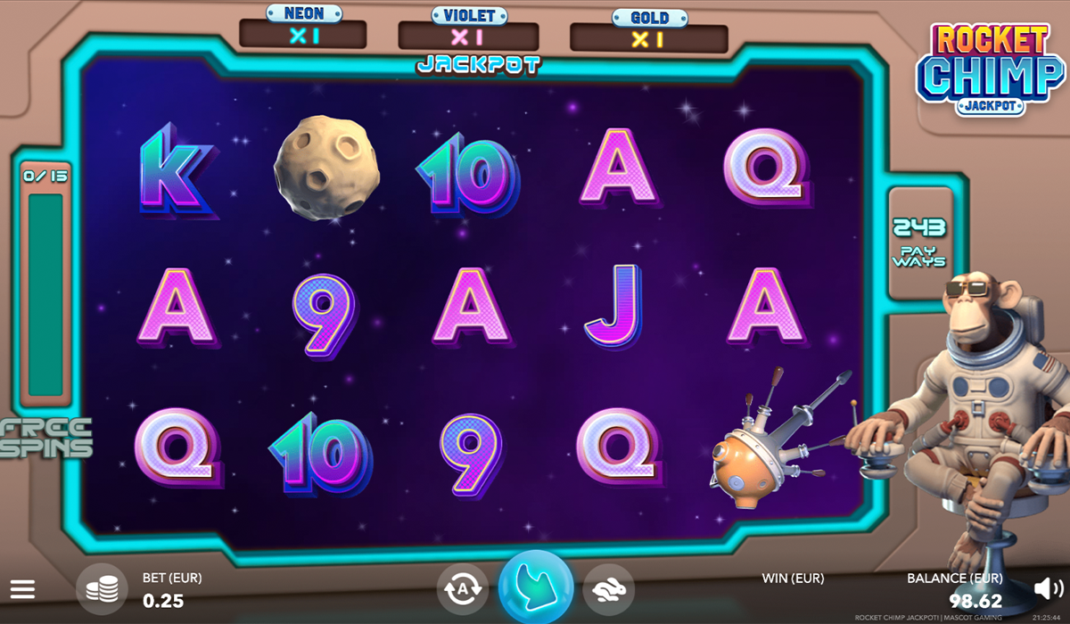 Reach for the Stars with Rocket Chimp Jackpot Slot