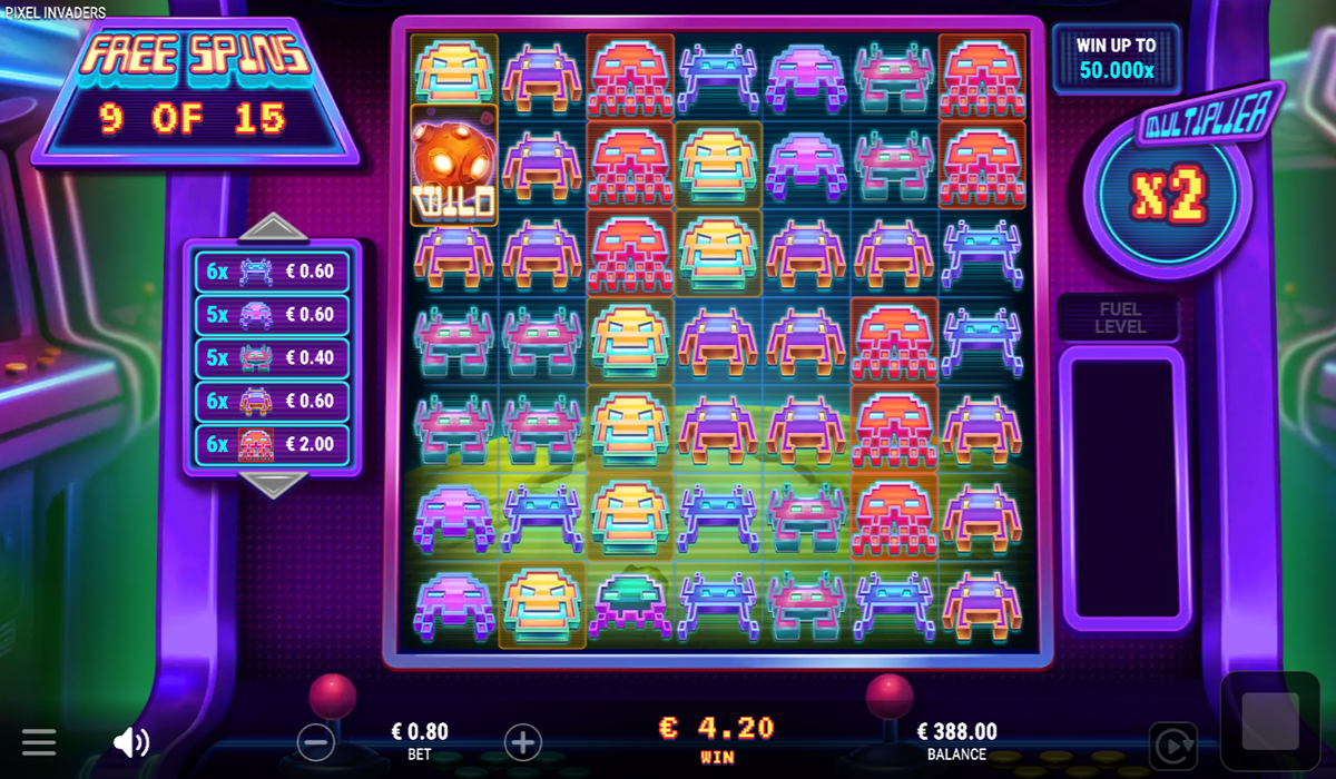 Blast Your Way to Wins in Pixel Invaders Slot