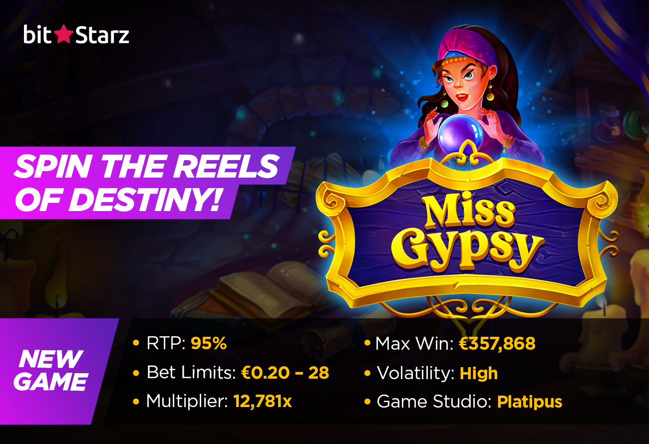 Get Fortune-Telling and Fortune-Winning in Miss Gypsy Slot!