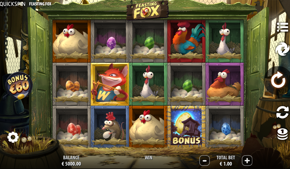 Raid the Henhouse in Feasting Fox Slot