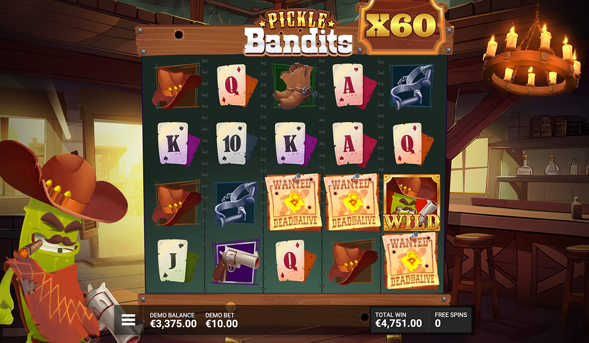 You’re in for Wild Wild Wins With Pickle Bandits Slot!