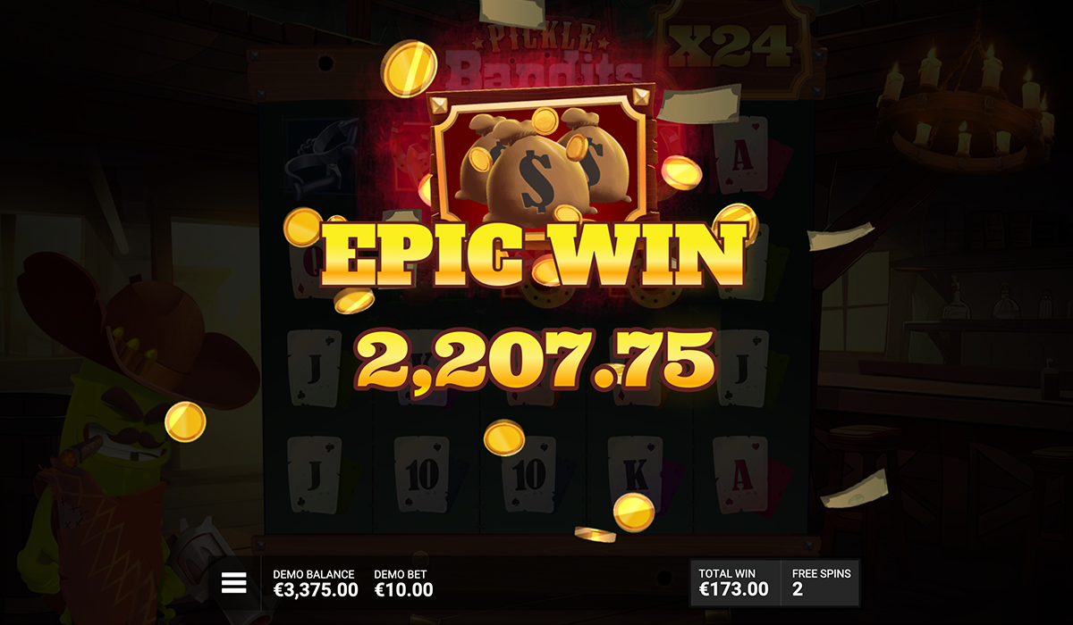 You’re in for Wild Wild Wins With Pickle Bandits Slot!
