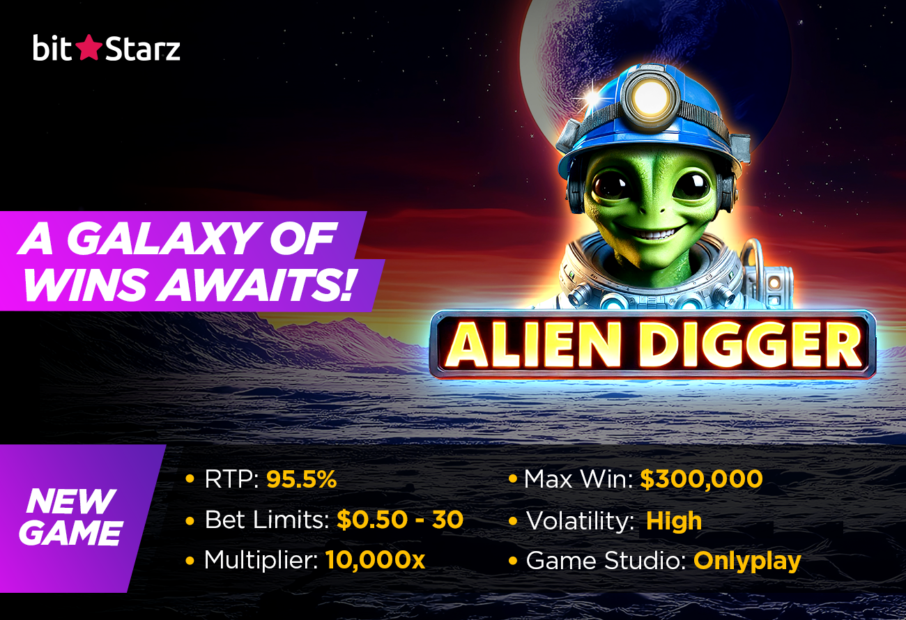 Join the Intergalactic Gold Rush in Alien Digger Slot