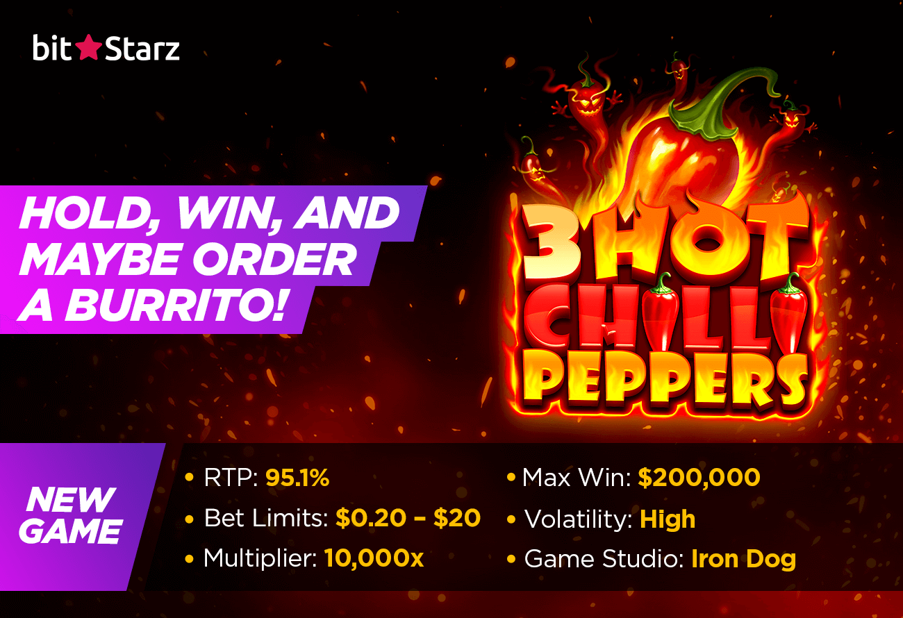 No Washed Up Rockstars in 3 Hot Chilli Peppers Slot!